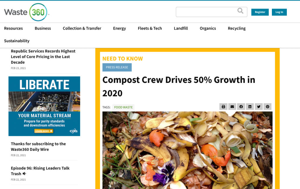 What's New at Compost Crew? - Compost Crew - good to grow